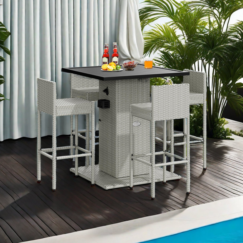 Latitude Run® Vergilica Rectangular 4 - Person 35.4'' L Outdoor ...