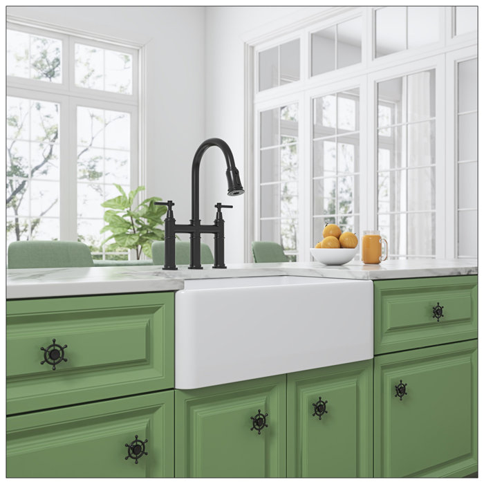 REDmintss White Farmhouse Sink Deep Apron Sink Undermount Farmhouse ...