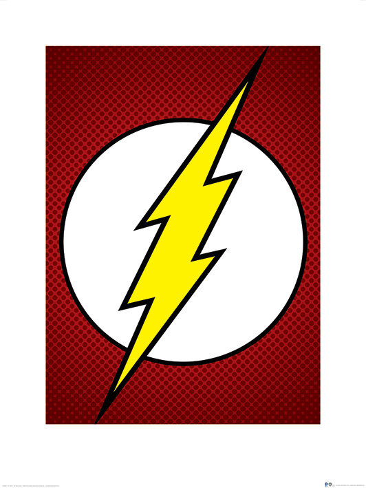 Disney DC Comics The Flash Symbol Graphic Art Print | Wayfair.co.uk