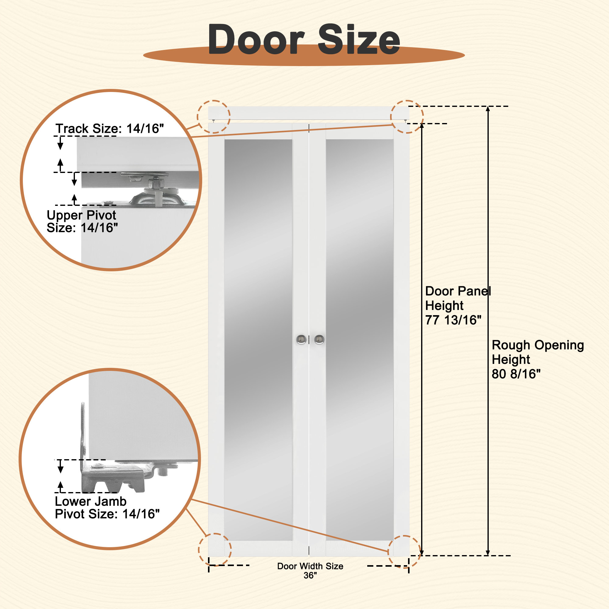 ARK DESIGN 1-Lite Glass Door Solid Core Manufactured Wood French-Pivot ...