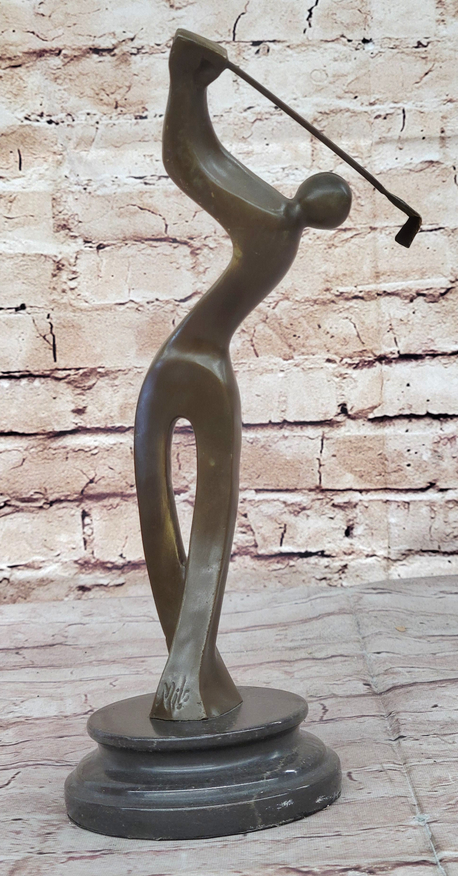 Orren Ellis Srithik Signed Milo Abstract Tall Golfer Trophy Gift House ...