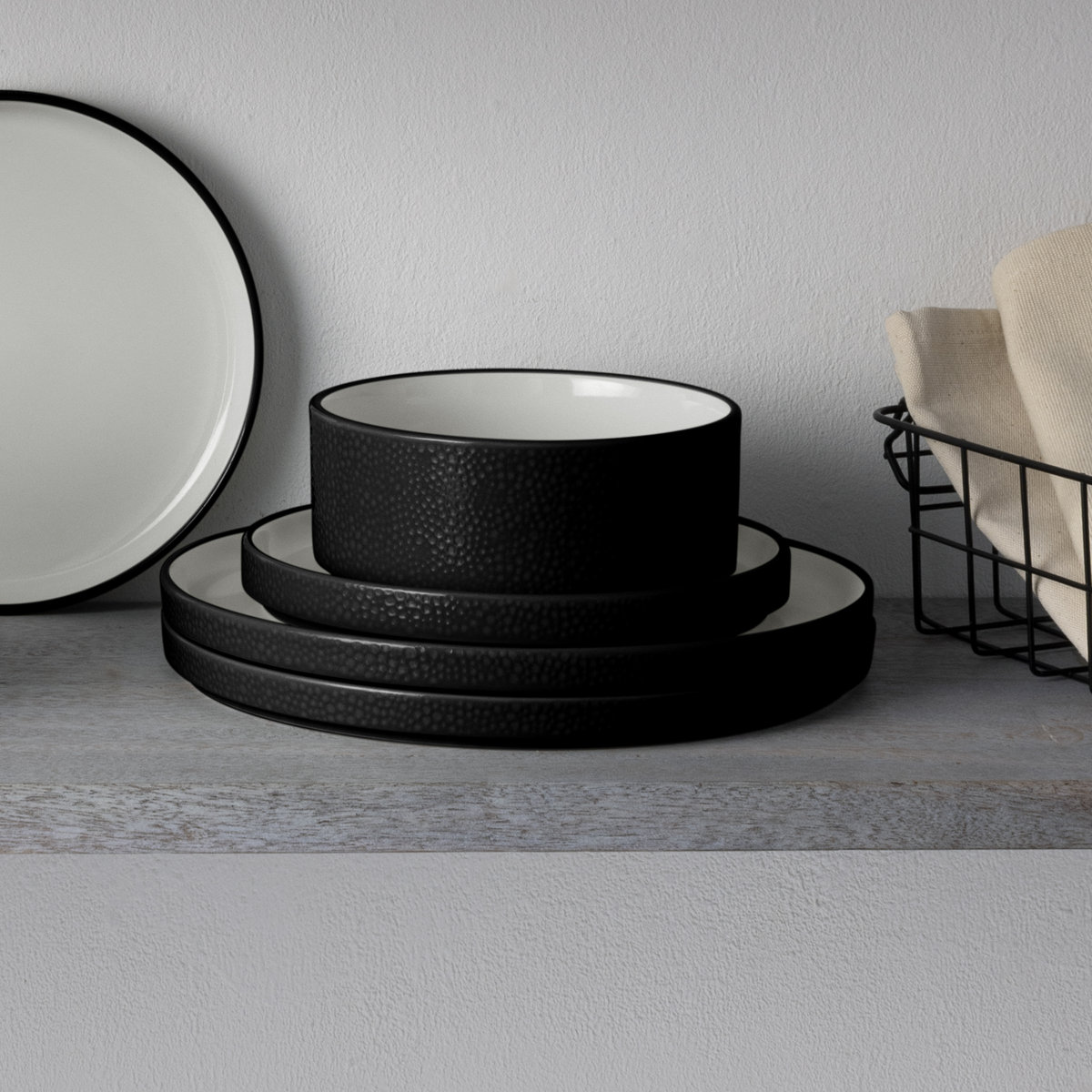 Noritake ColorTex Stone 16-Piece Dinnerware Set, Service for 4 ...