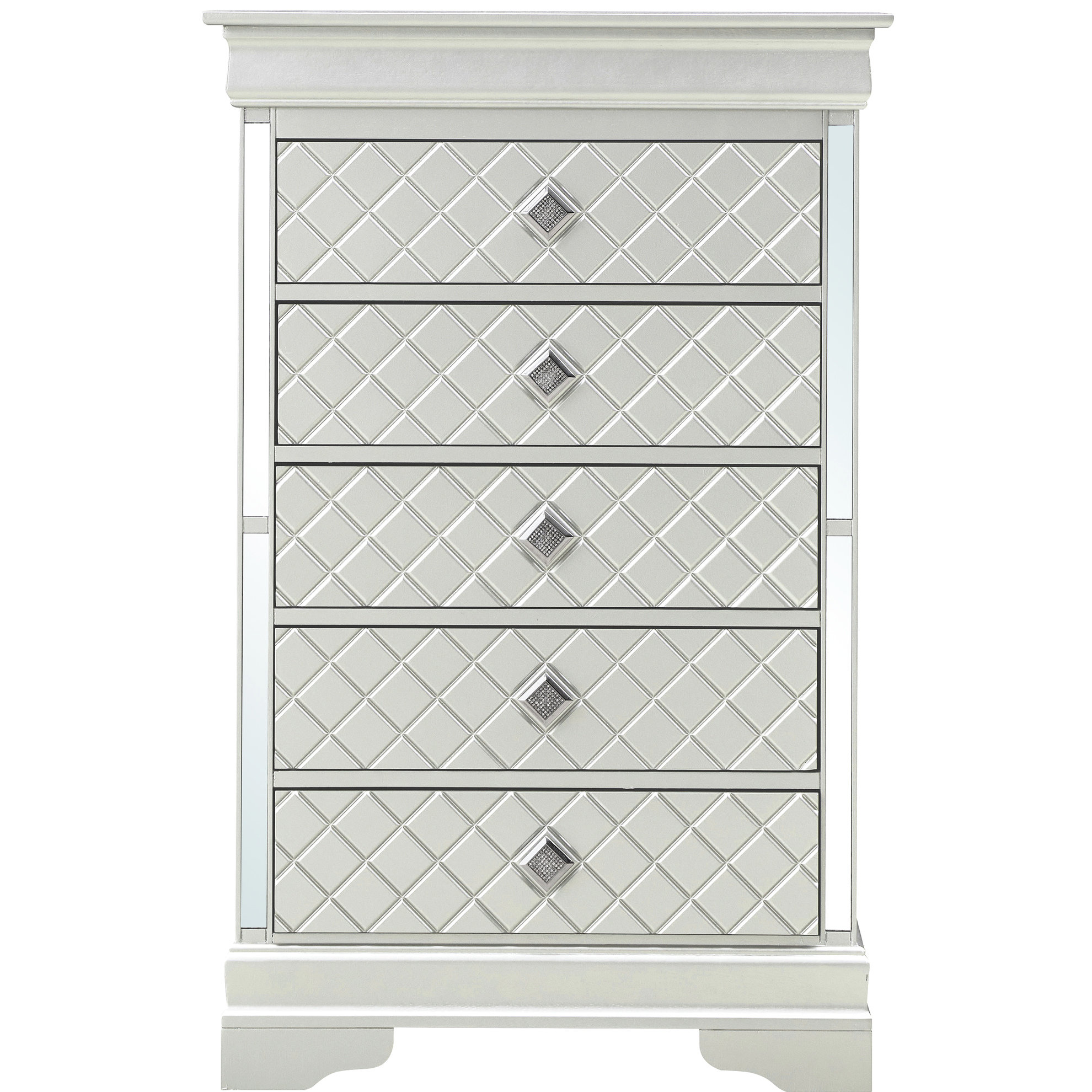 Everly Quinn Updated Traditional G6700 Chest In Glistening Silver ...