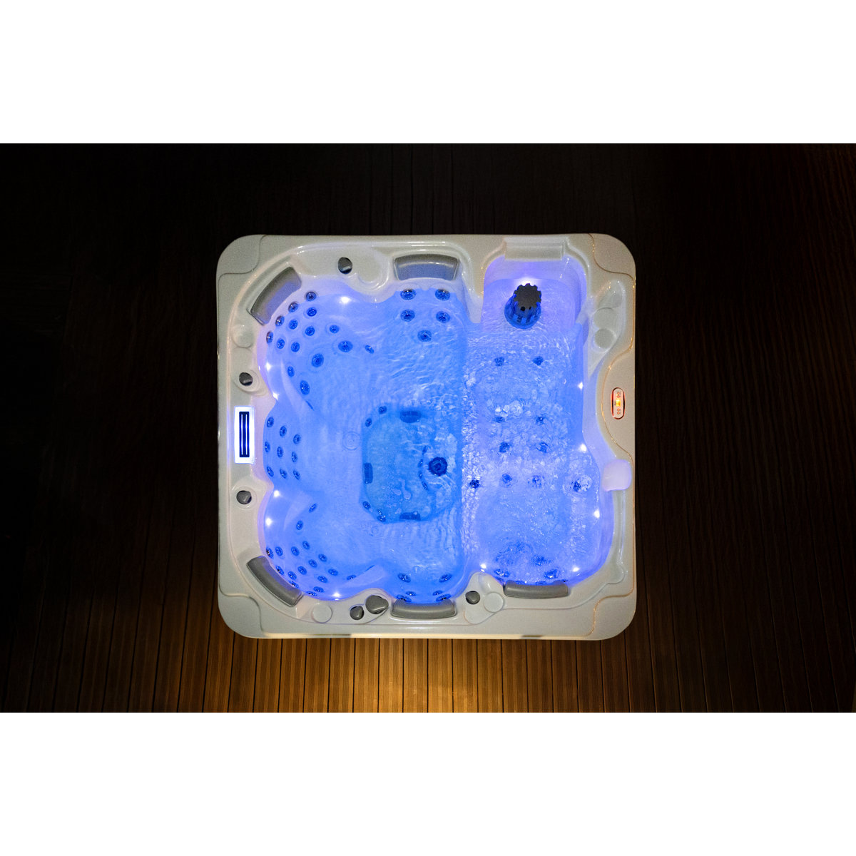 Bueno Spa Dallas 6 - Person 82 - Jets Square Acrylic Hot Tub with Cover ...