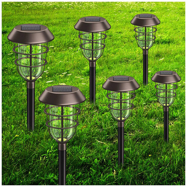 gigalumi Black Low Voltage Solar Powered Integrated LED Pathway Light ...