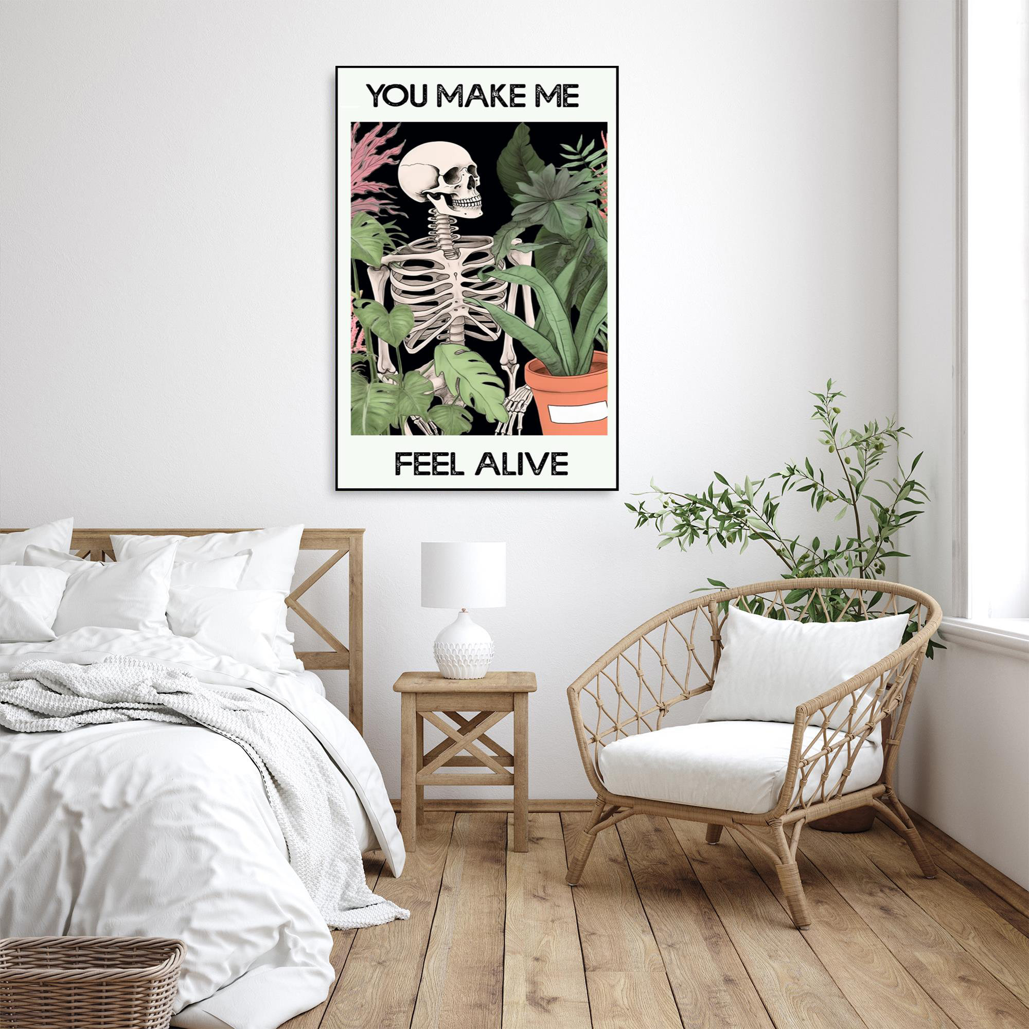 Trinx Plants You Make Me Feel Alive - Wrapped Canvas Graphic Art | Wayfair