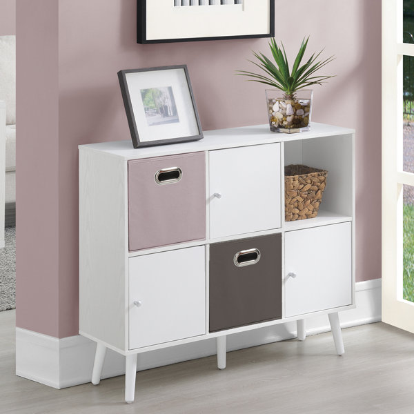 Wade Logan® Console de rangement avec 3 cubes et 3 armoires et ...