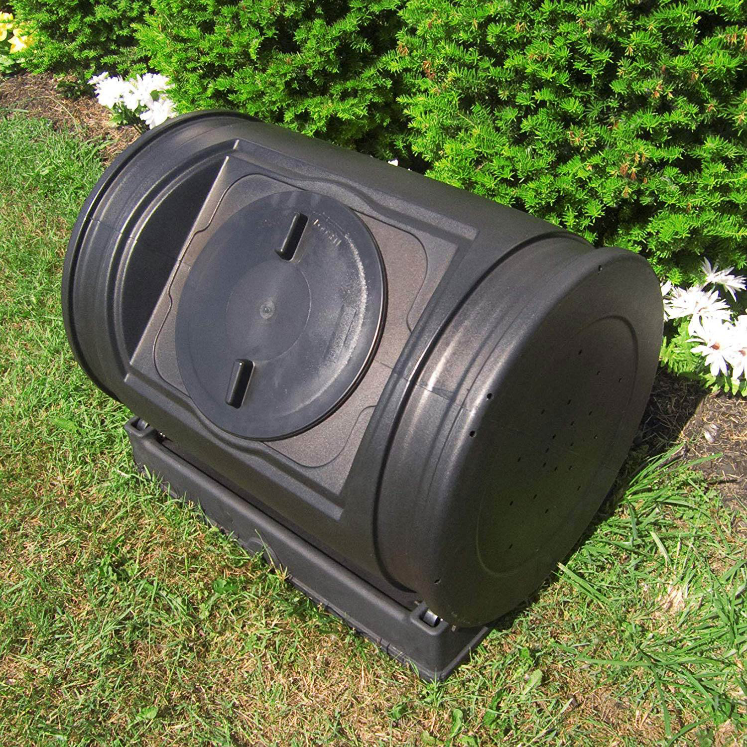 Good Ideas Compost Wizard Jr. Black 7 Cu Ft Plastic Outdoor Tumbler ...