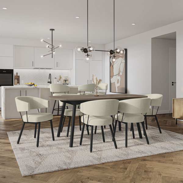 Amisco Gibson Table And Corey Chairs 7-Piece Dining Set | Wayfair