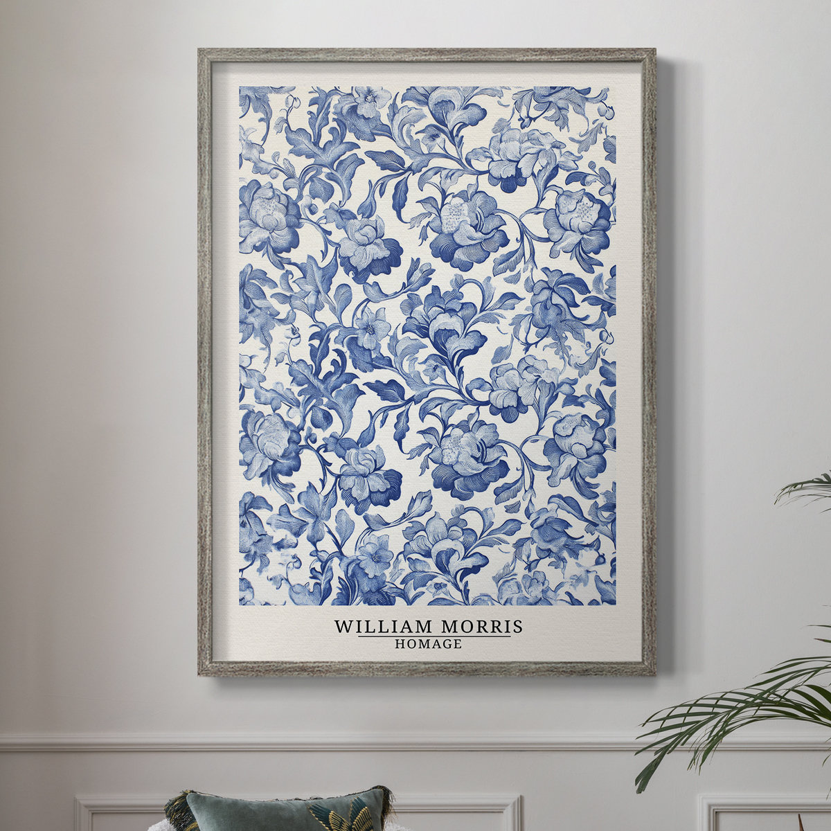 Alcott Hill® WM MORRIS Series DXIII Framed Print - Solid Wood | Wayfair