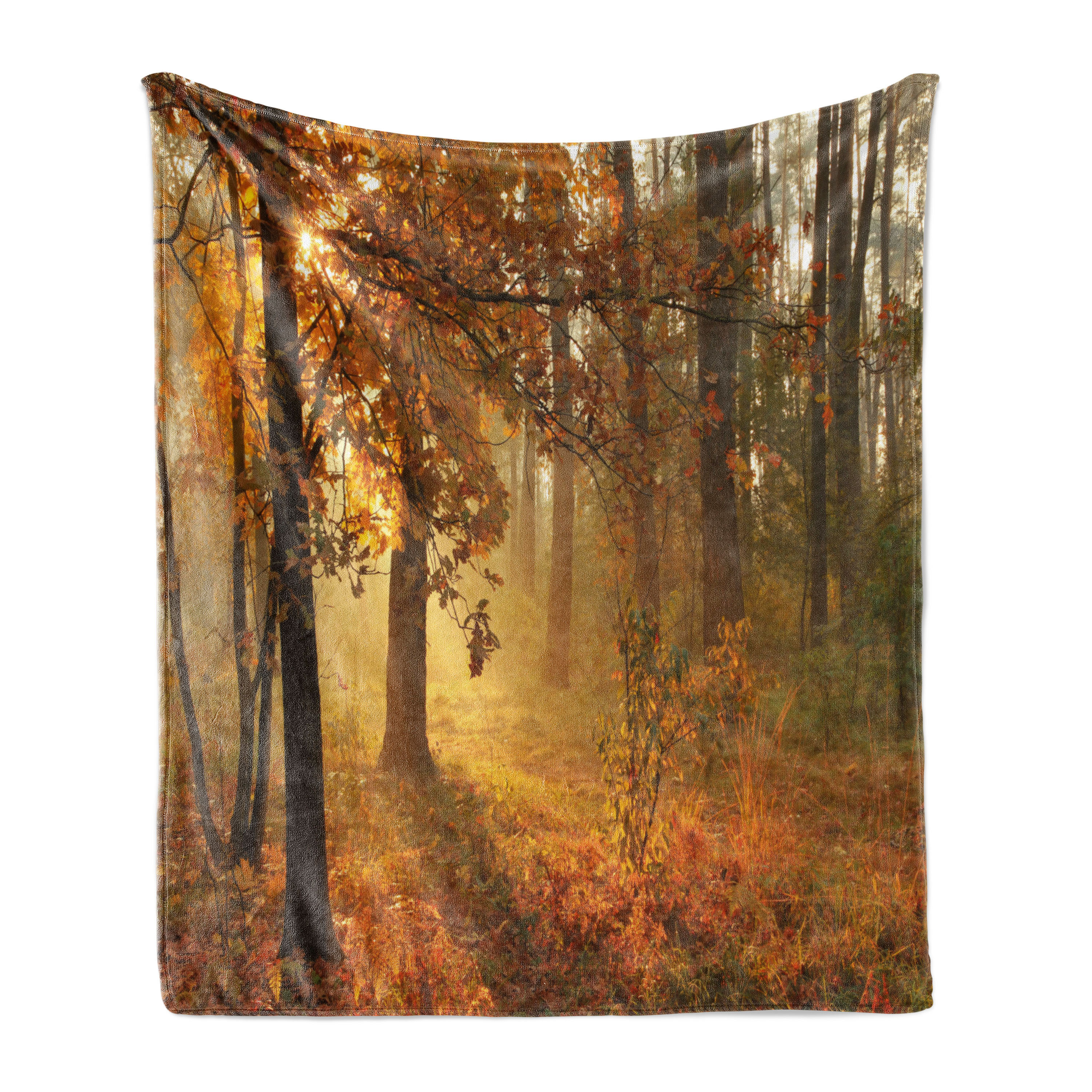 Ambesonne Fall Fleece Throw Blanket 37689 | Wayfair