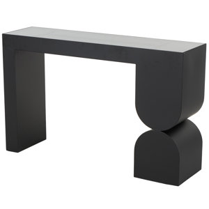 Brayden Studio Cole And Grey Metal Geometric Console Table With Stacked ...