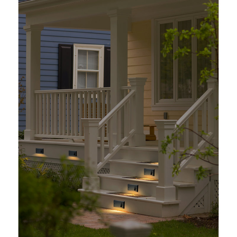 GKOplus Steel Low Voltage Integrated LED Metal Step Light Pack | Wayfair