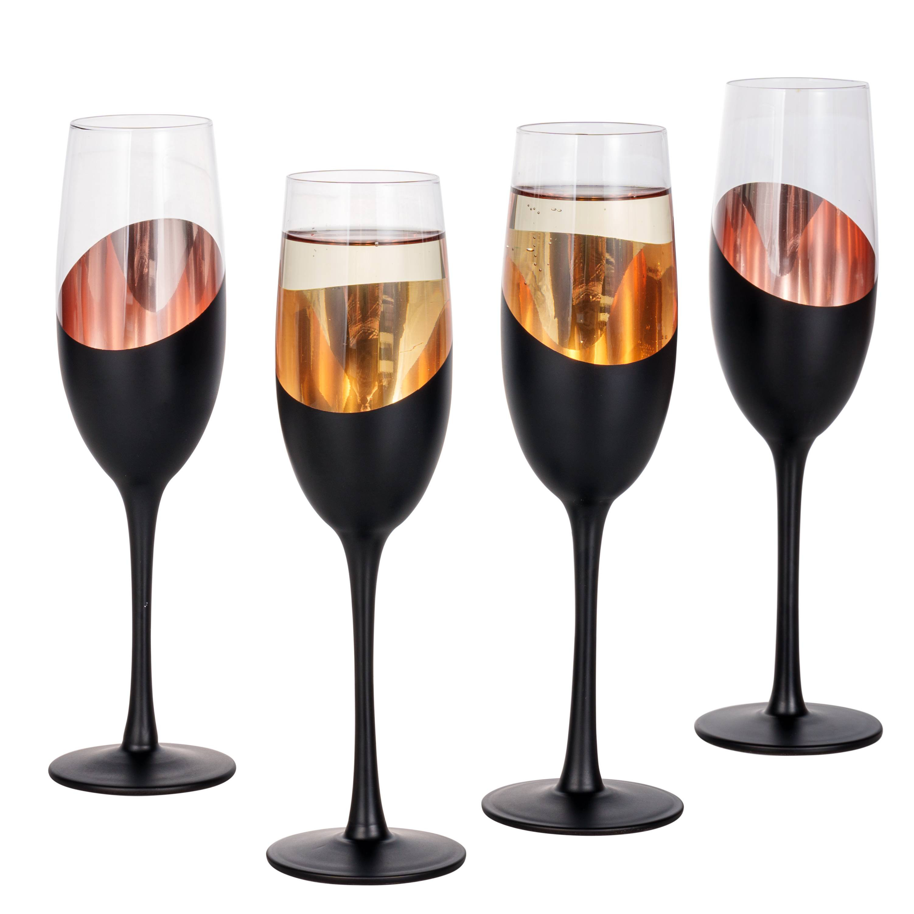 Ivy Bronx Ferdinandus 8 oz. Champagne Flutes Glassware Glasses | Wayfair