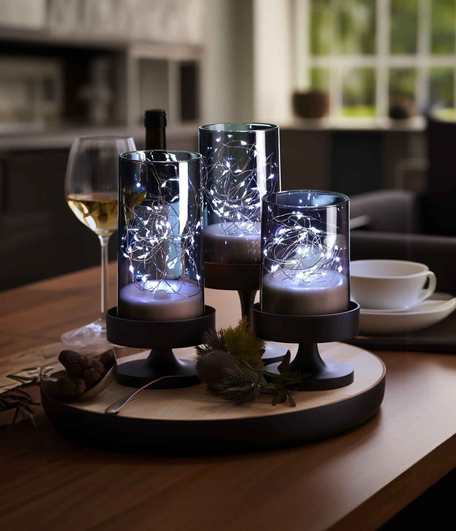 The Holiday Aisle® Flickering Flameless LED Candles with Remote ...