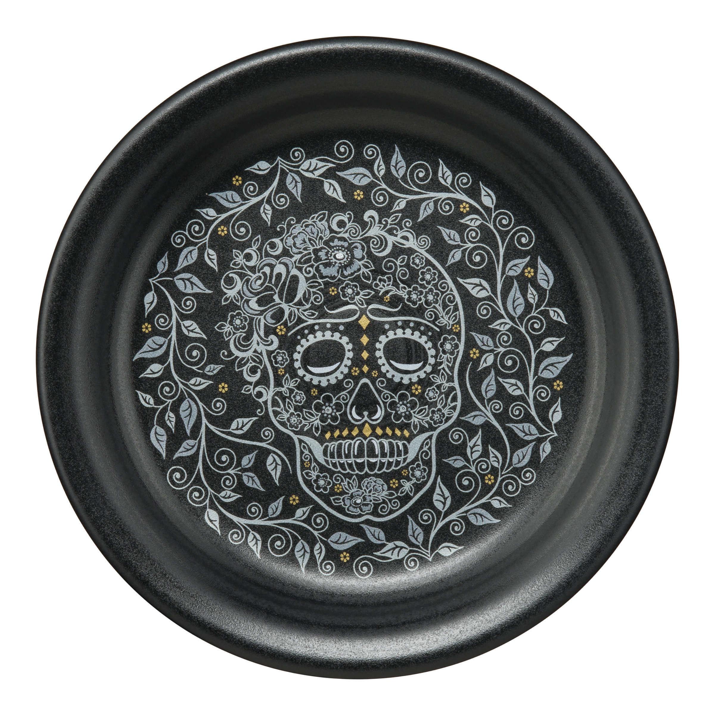 Fiesta SKULL AND VINE Sugar Bistro Coupe 6 1/4 Inch Appetizer Plate ...