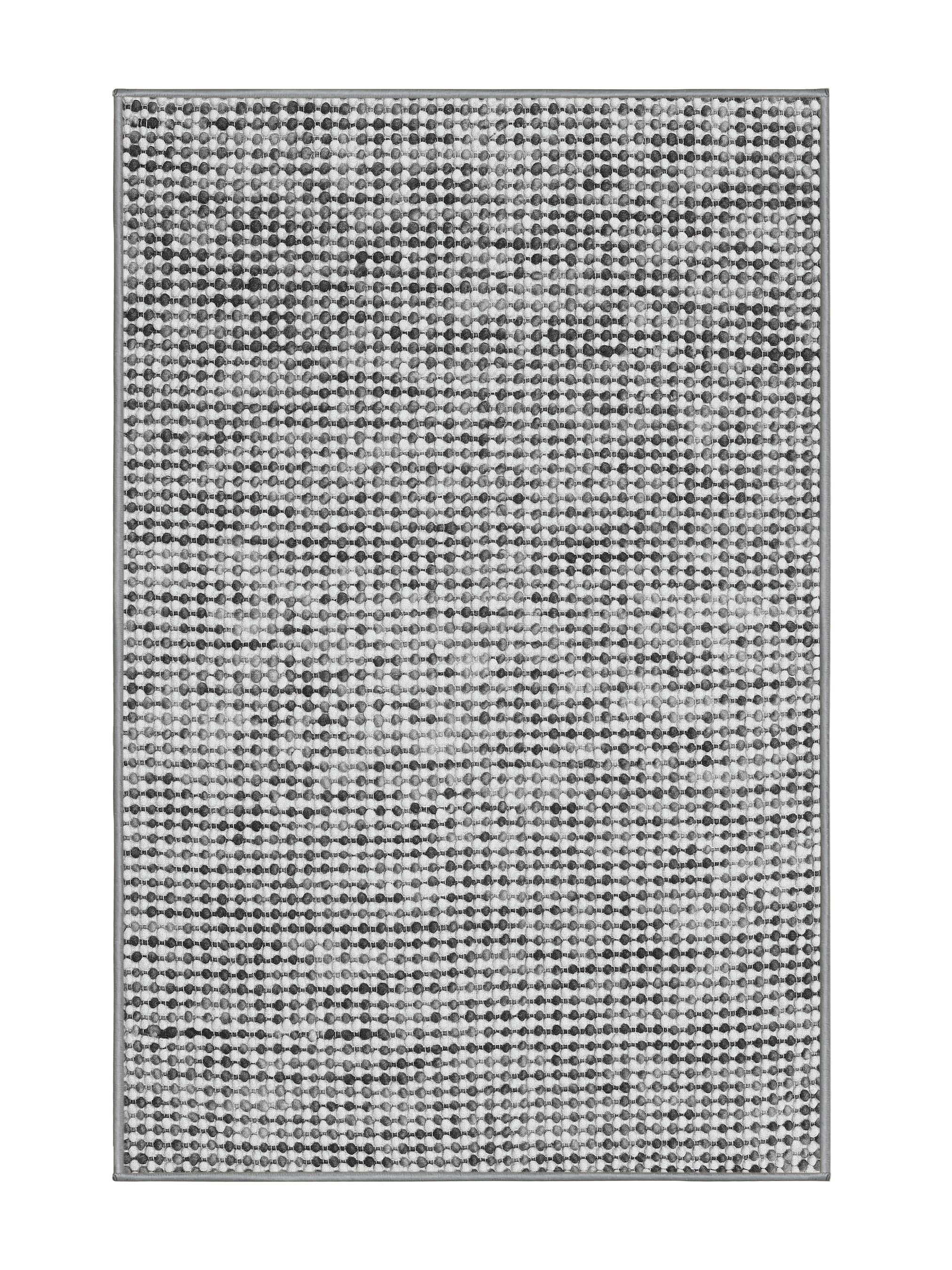 Hokku Designs Sawtooth Machine Woven Area Rug in Gray | Wayfair