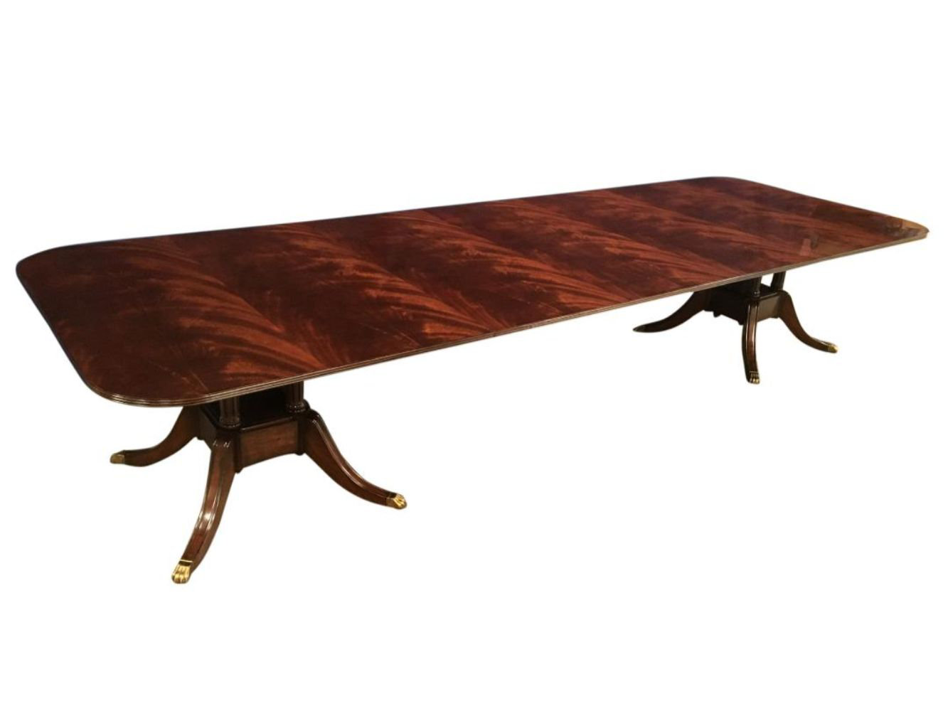 Leighton Hall Furniture Extendable Mahogany Dining Table | Wayfair