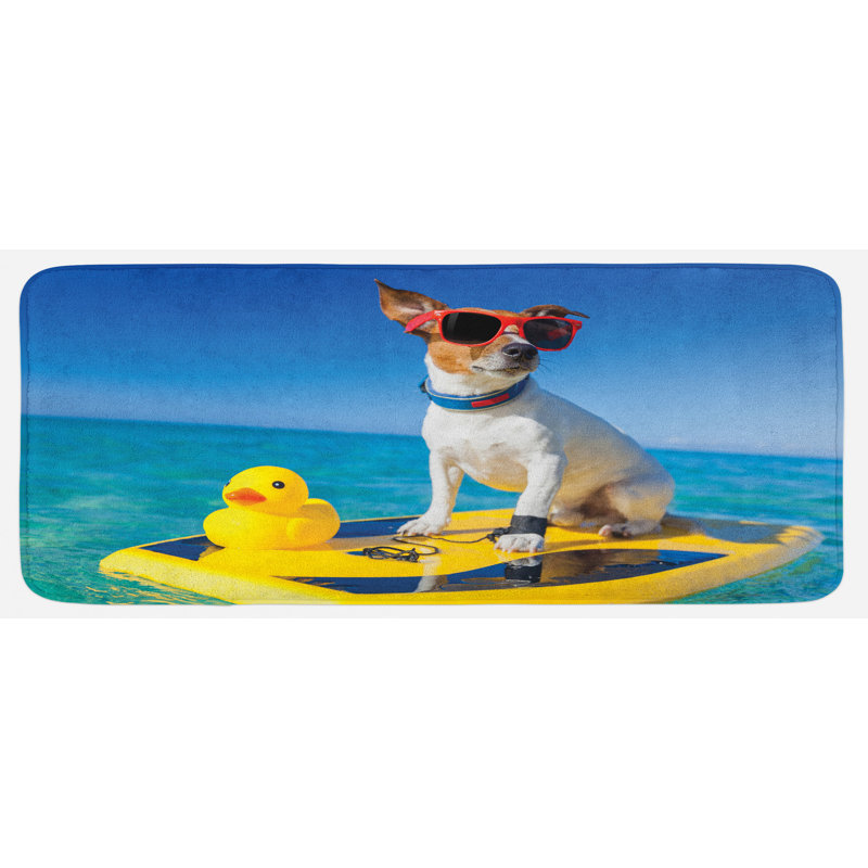 East Urban Home Rubber Duck Kitchen Mat | Wayfair