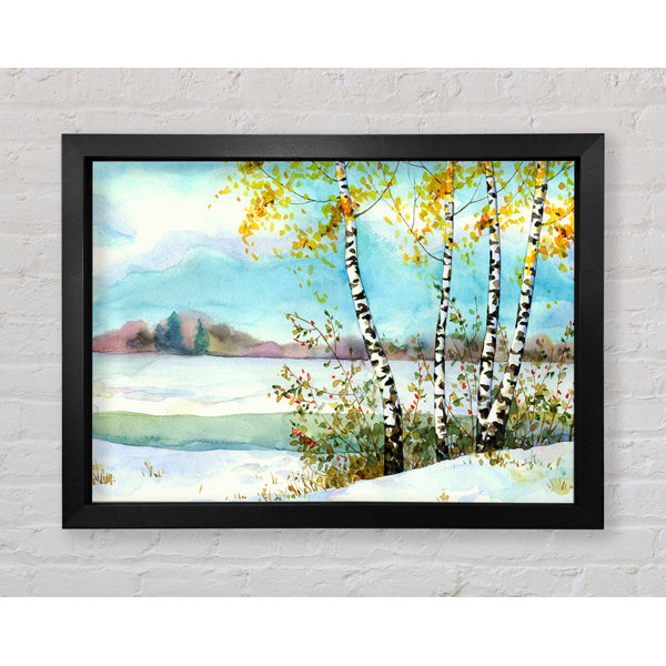 Bright Star Silver Birch Winter - Single Picture Frame Print | Wayfair ...