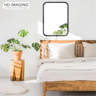 Latitude Run® 36x24 Inch Home Black Bathroom Wall Mirror Metal Frame ...