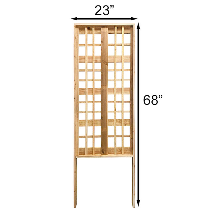 Red Barrel Studio® Addalee 68'' H x 23'' W Wood Lattice Panel | Wayfair