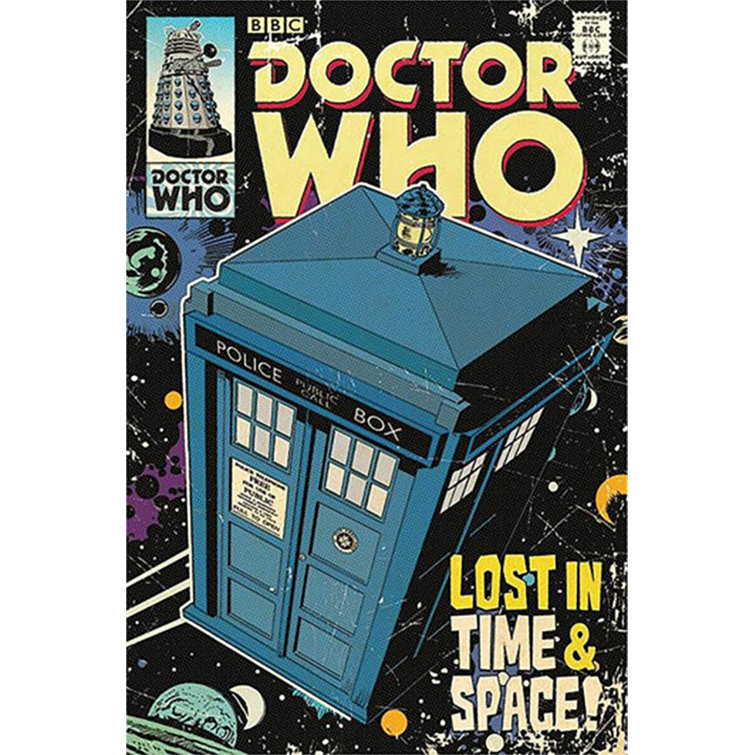 Buy Art For Less Doctor Who Tardis Comic Book Cover Dr Who On Paper ...