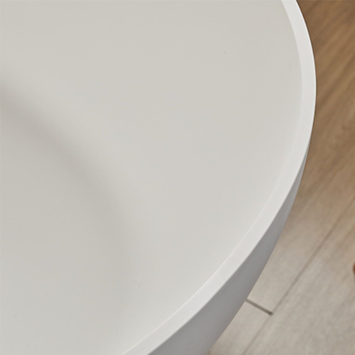 Pensen 55'' x 29.13'' Freestanding Soaking Solid Surface Bathtub ...