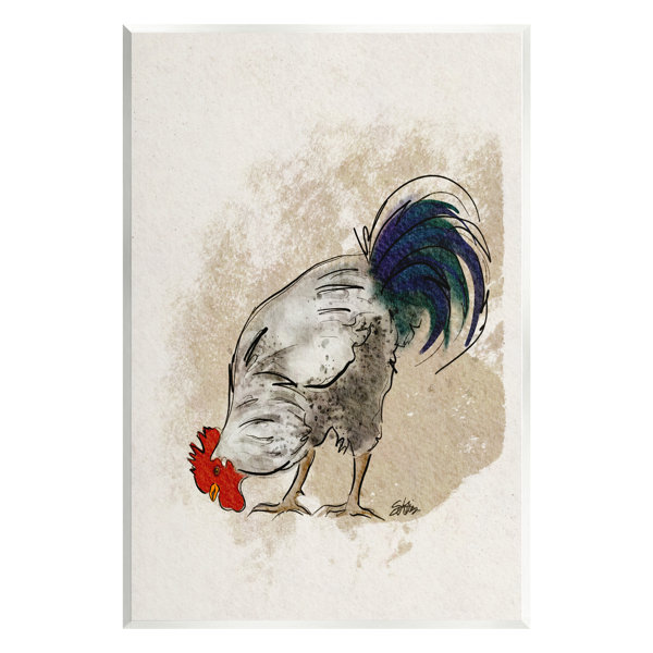 Stupell Industries " Farmhouse Chicken Country Animal " by Shanda Louis ...