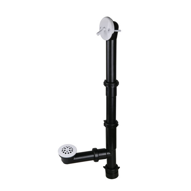 StreamlineBath 59" Streamline Freestanding Soaking Acrylic Bathtub With ...