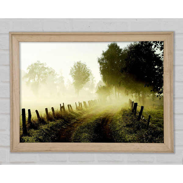 Rosalind Wheeler Country Lane Mist - Single Picture Frame Art Prints ...