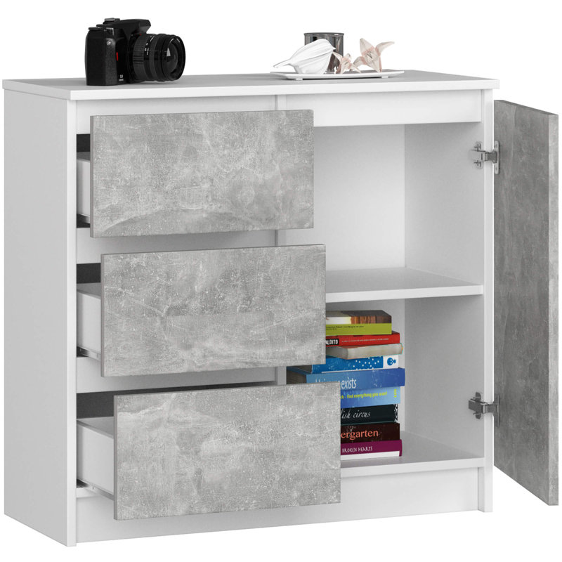 Metro Lane Darsha Particle Board Rectangle Storage Unit Accent Chest ...