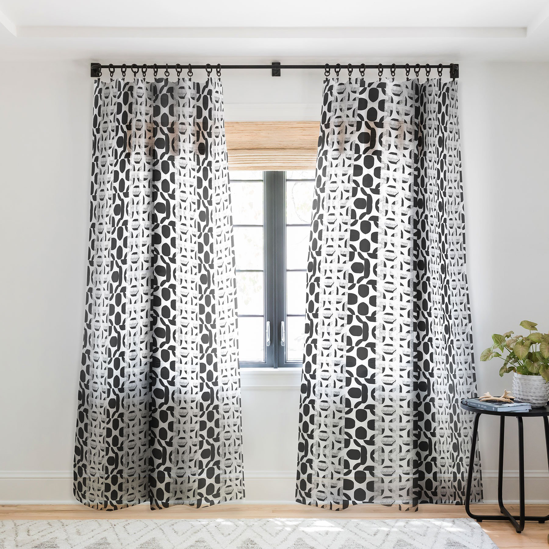 East Urban Home Mirimo Moma 1pc Sheer Window Curtain Panel | Wayfair