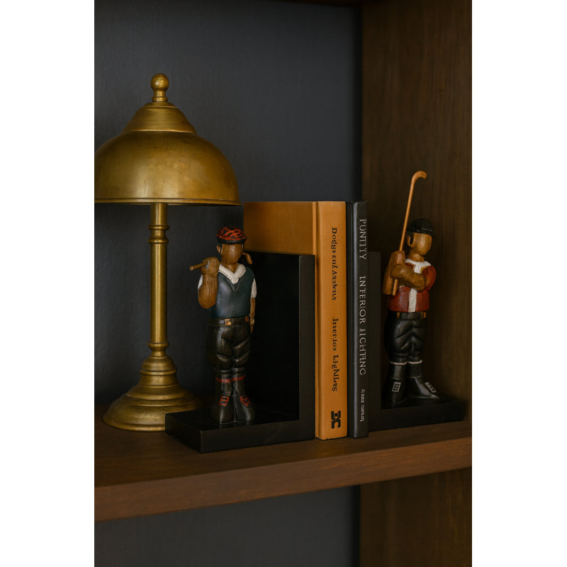 Winston Porter Golfer Bookends - Set of 2 | Wayfair