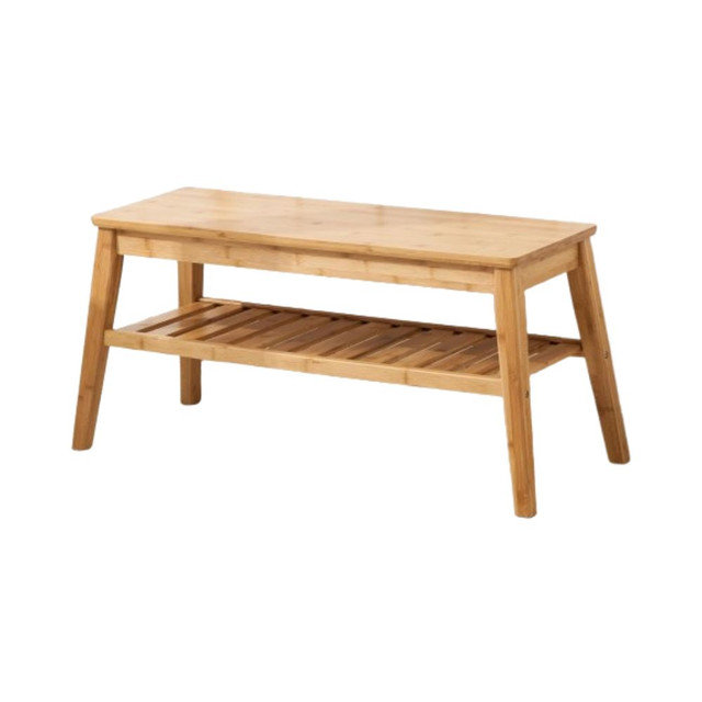 Dakota Fields Modern Bamboo Entryway Bench | Wayfair