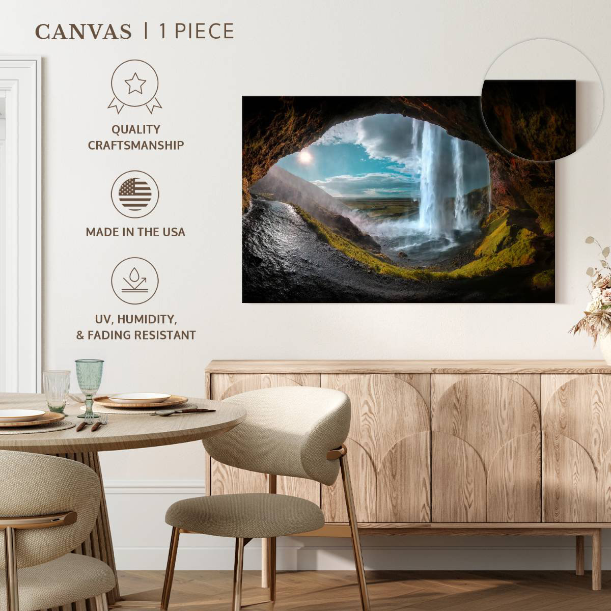 Millwood Pines Alvord Cave Behind Seljalandsfoss | Wayfair