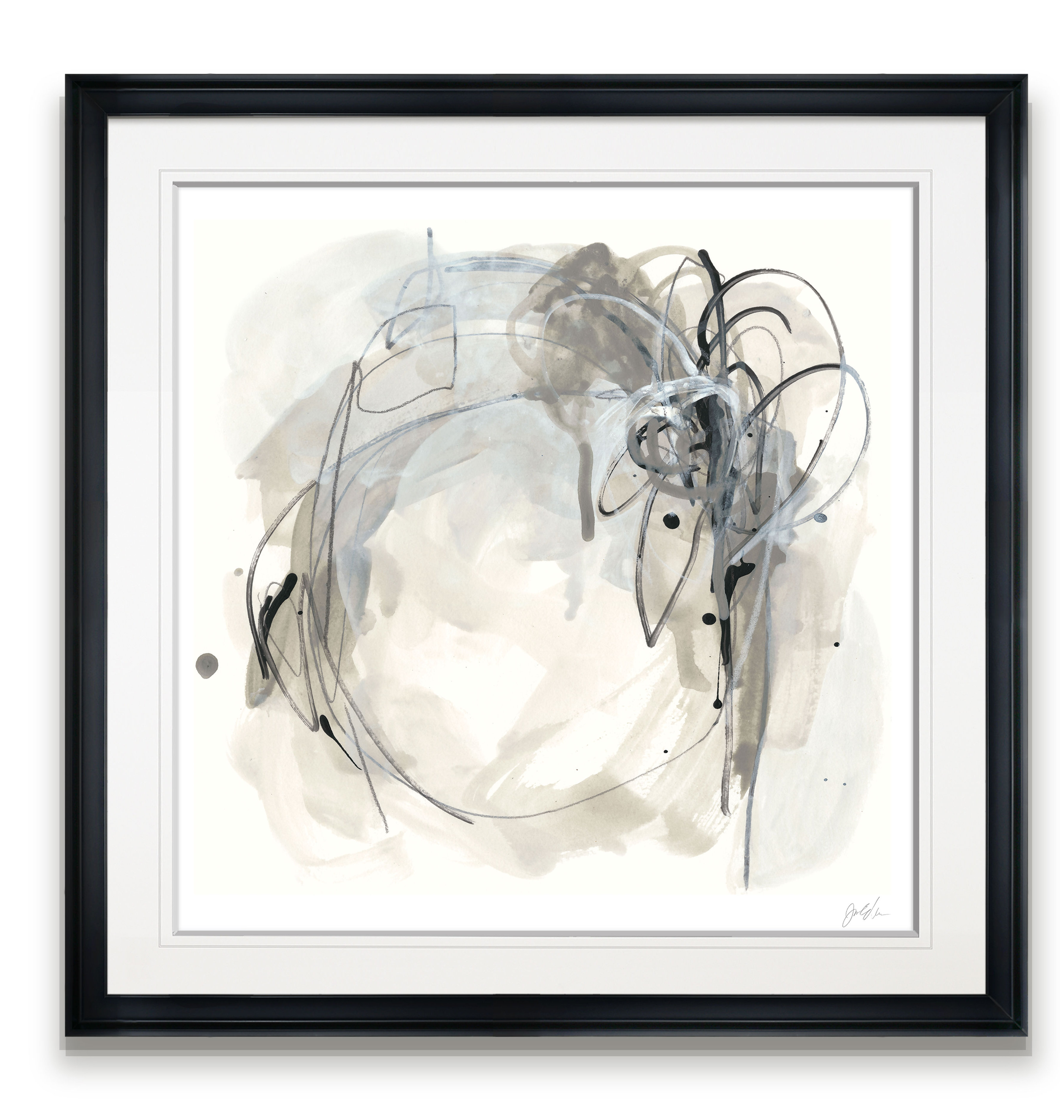 Wrought Studio™ 'Monochrome Diaspora I' Painting & Reviews | Wayfair
