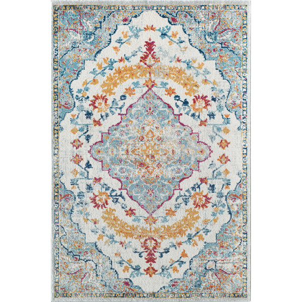 Bungalow Rose Hailey Vintage Garden Party Area Rug & Reviews | Wayfair