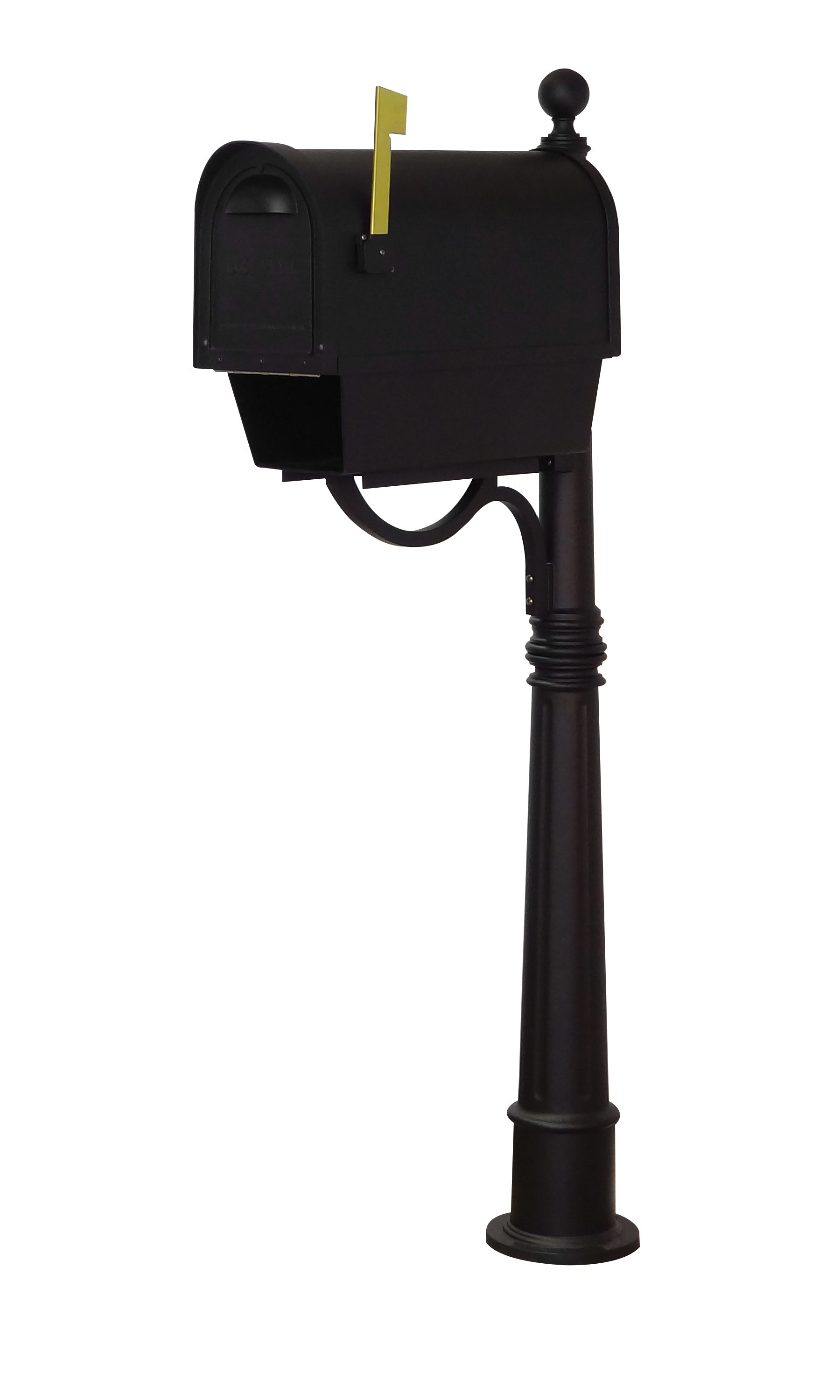 Special Lite Products Classic Curbside Mailbox with Ashland Post ...