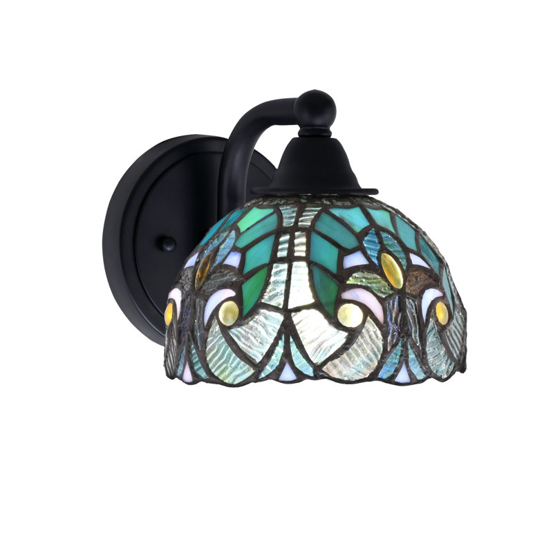 Toltec Lighting Paramount Wall Sconce Shown In Matte Black Finish With ...