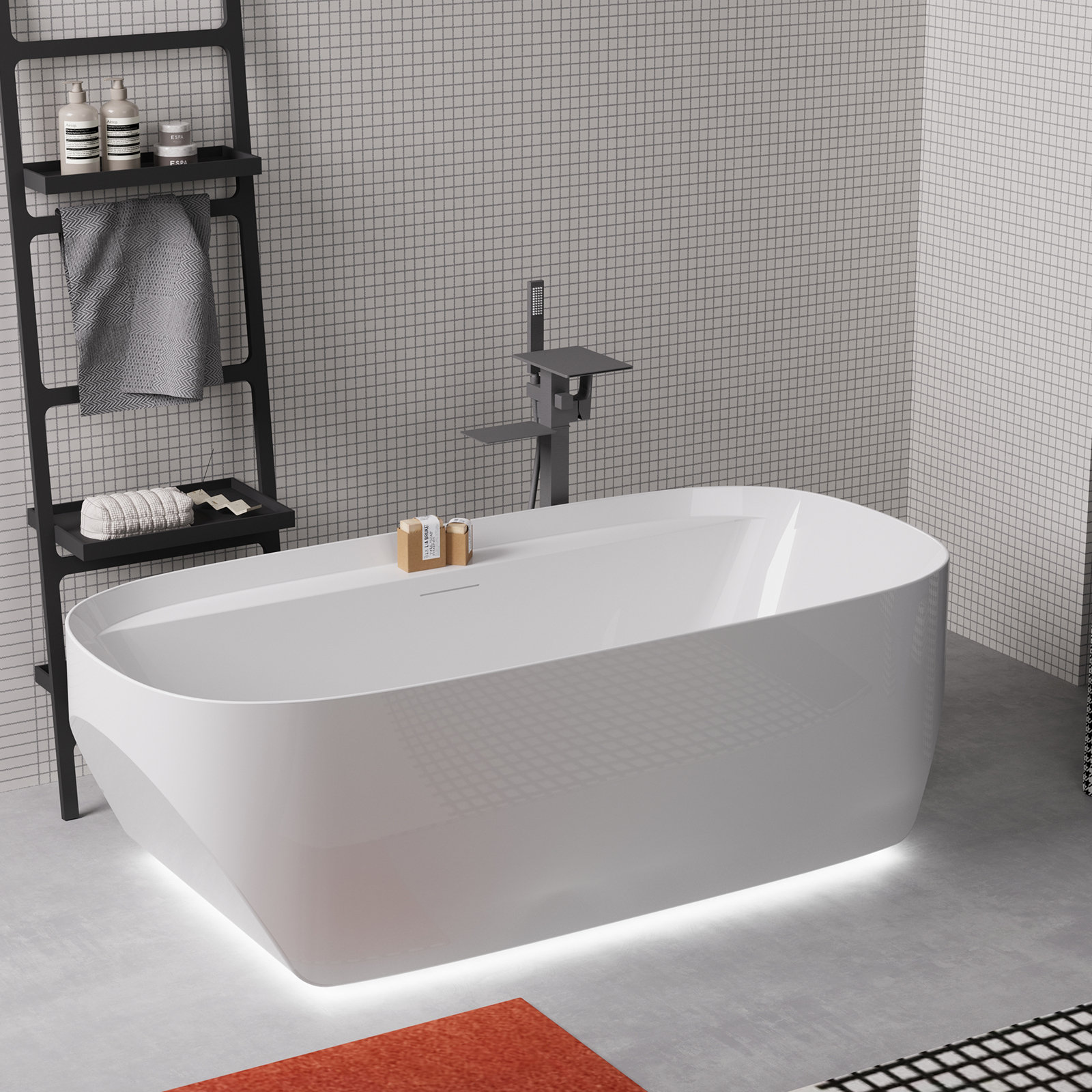 Pensen 59" x 31.5" Freestanding Soaking Acrylic Bathtub - Wayfair Canada