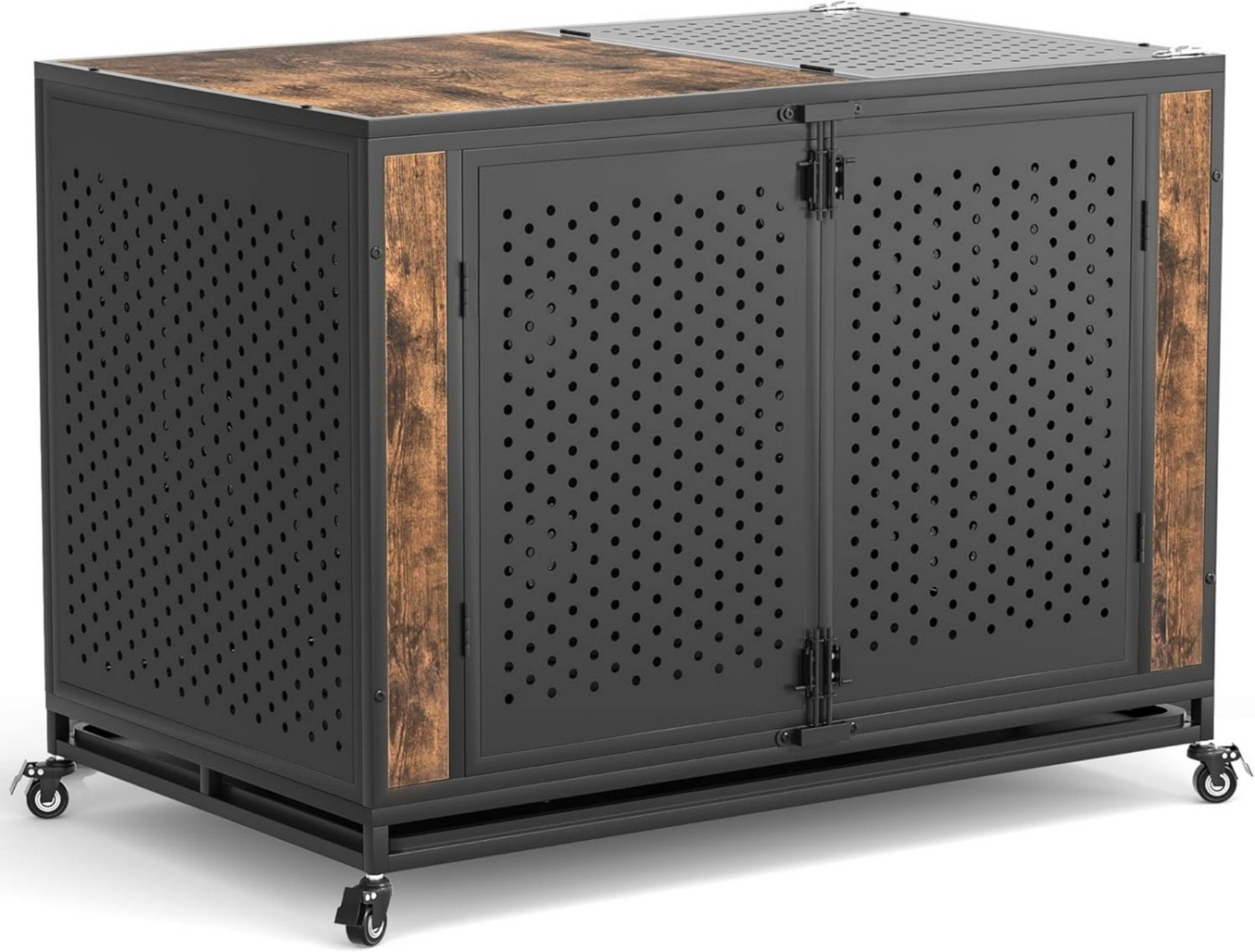 17 Stories 48" Heavy Duty Dog Crate Furniture For Extra Large Dogs ...