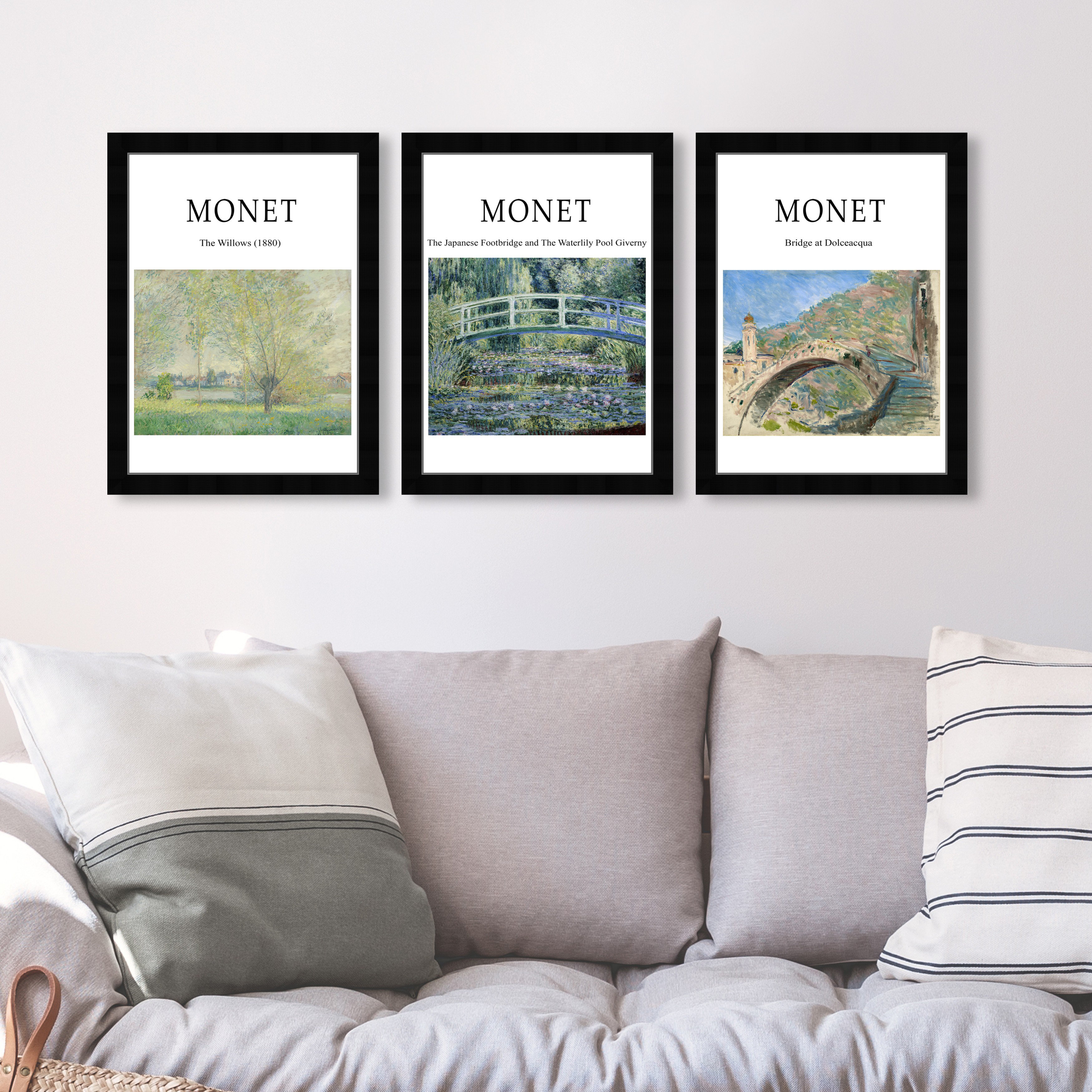 Wynwood Studio Monet - 3 Piece Picture Frame Graphic Art Set | Wayfair