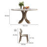 ALLNICEDT Simple Microlite Wood Round Dining Table Sets | Wayfair