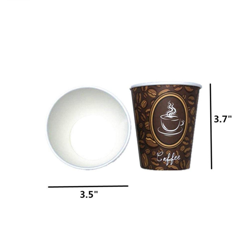 Tsyware 100 Pack Quality Disposable Paper Hot Coffee Cups, Perfect For ...