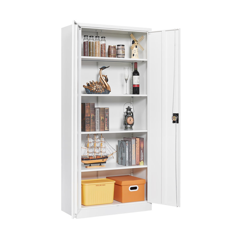 Inbox Zero Jugoslav 32'' Wide 5 - Shelf Storage Cabinet & Reviews | Wayfair