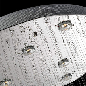 Rosdorf Park Dmani W40'' x H130'' Empire Crystal Chandelier for Foyer ...