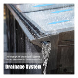 Taroo Clocks 10X14ft All Season Sunroom, Outdoor Permanent Wall Mounted ...