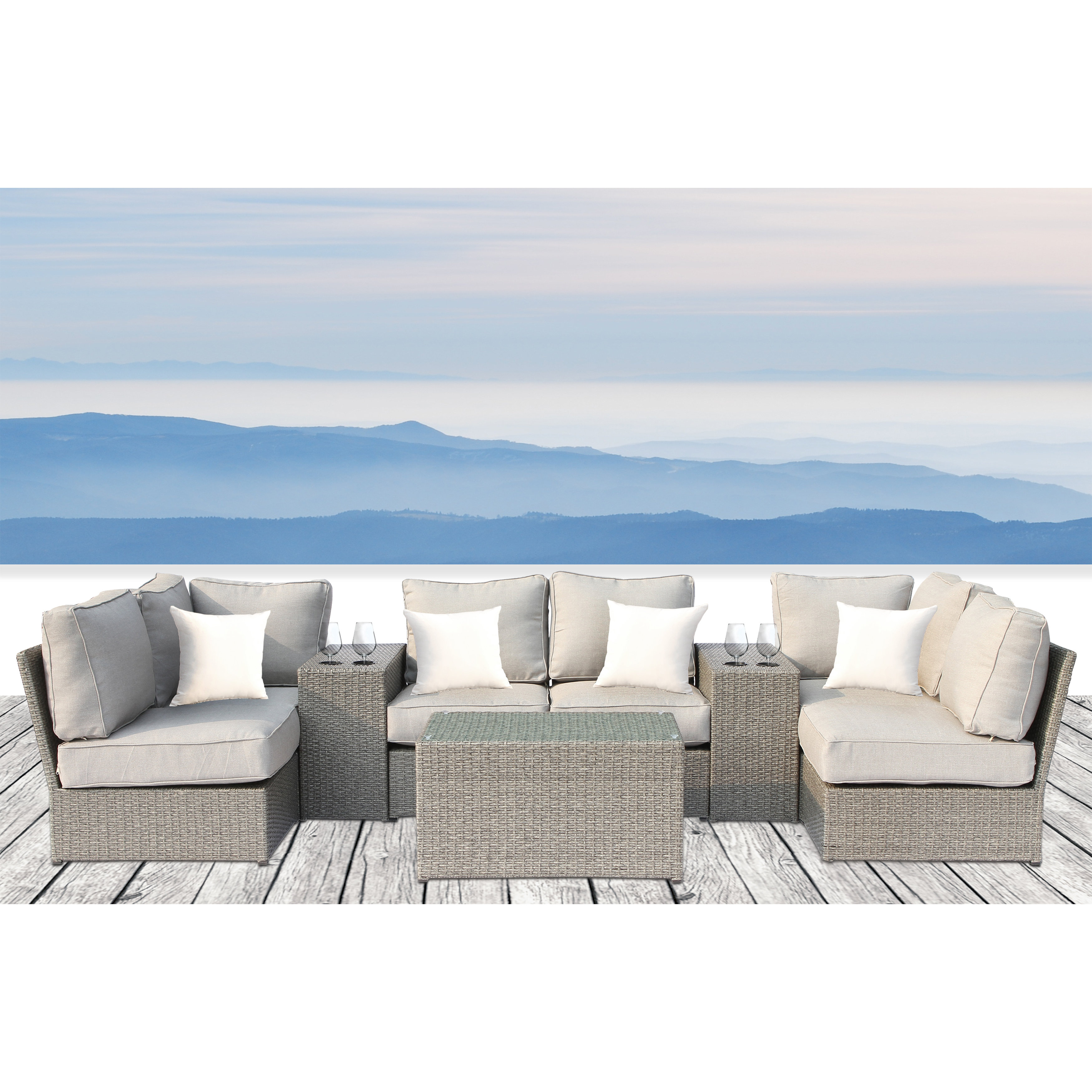 Rosecliff Heights Winsford Fully Assembled 4 - Person Seating Group ...