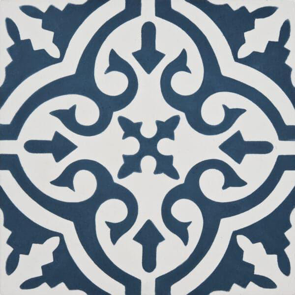 Moroccan Mosaic Argana 8" x 8" Cement Patterned Wall & Floor Tile ...